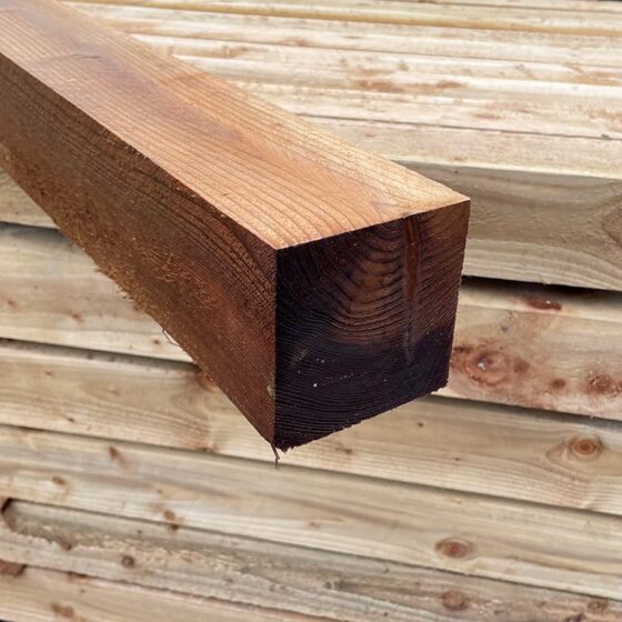 6FT X 3FT Picket Fence Panel - Pointed Top - Pressure Treated Brown ...